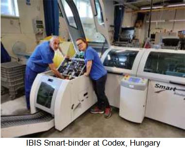 IBIS Bindery Systems; 'Extended Content Label' (ECL) booklet production